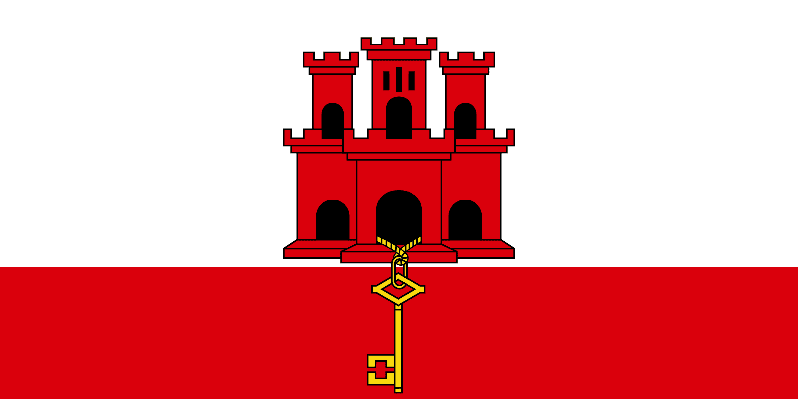 Flag of Gibraltar | Flagpedia.net