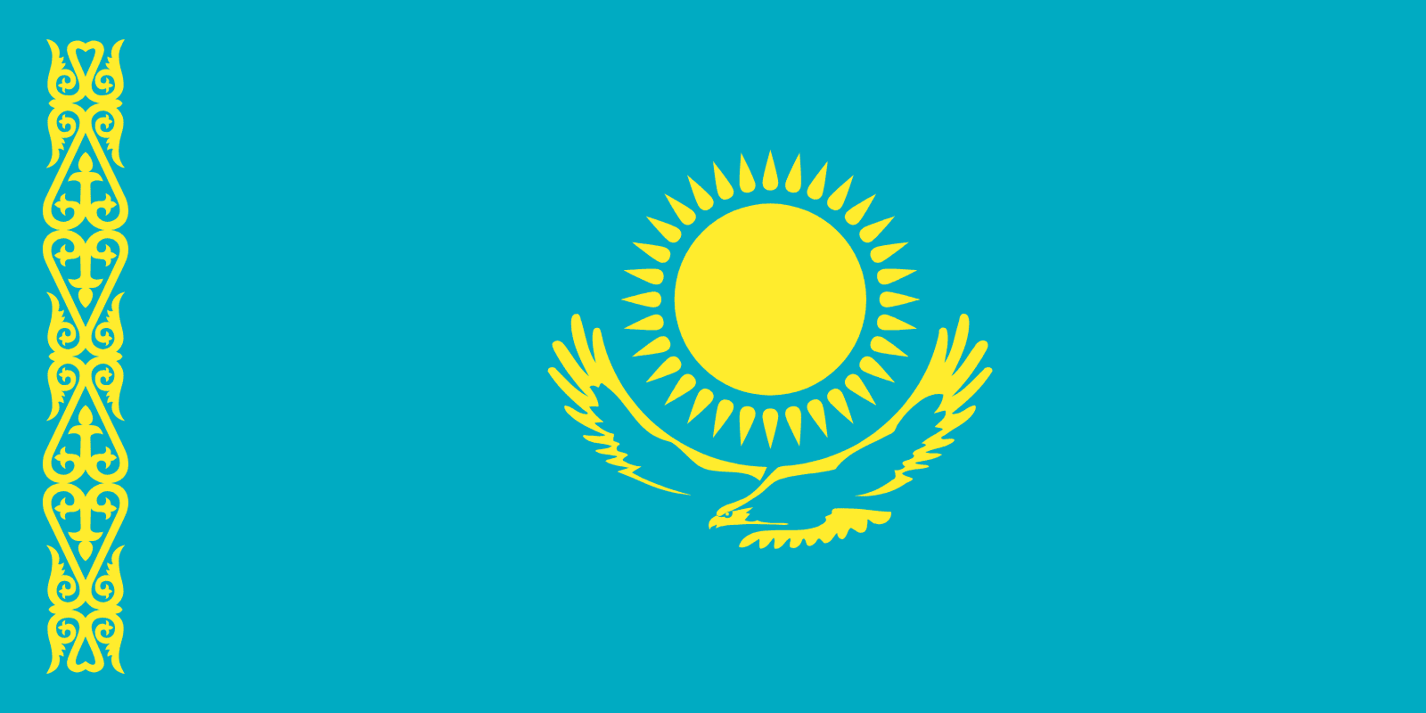 Flag of Kazakhstan | Flagpedia.net