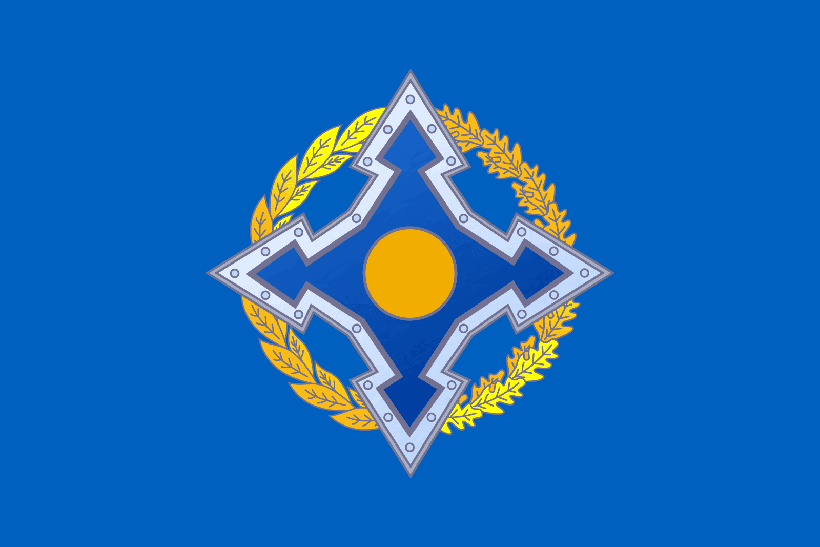 Flag of Collective Security Treaty Organization & flags of its members ...