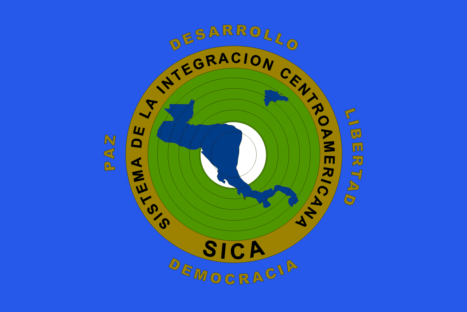 Flag of Central American Integration System & flags of its members (8 ...